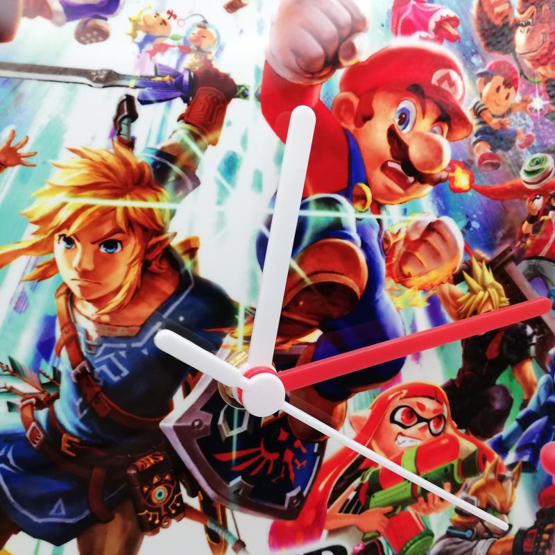 Super Smash Bros Ultimate Ceramic Tile Wall Clock