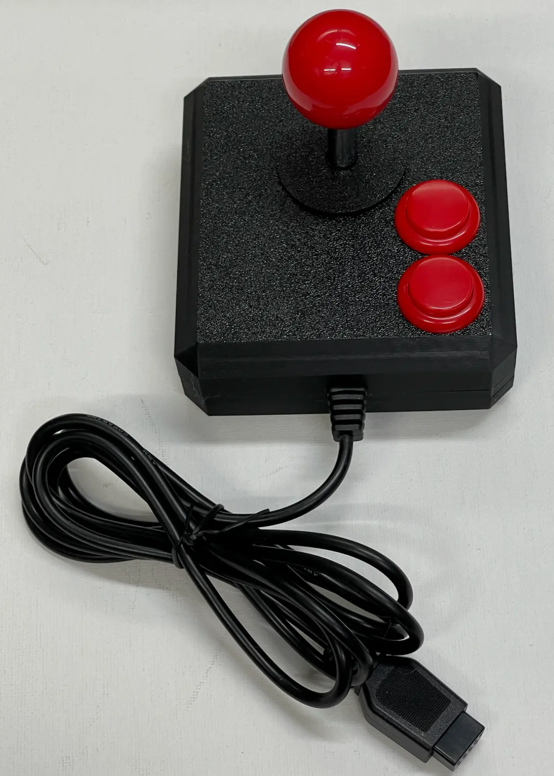 Atari 7800 2 Button Competition Pro shaped 3D Printed Joystick Sanwa ...