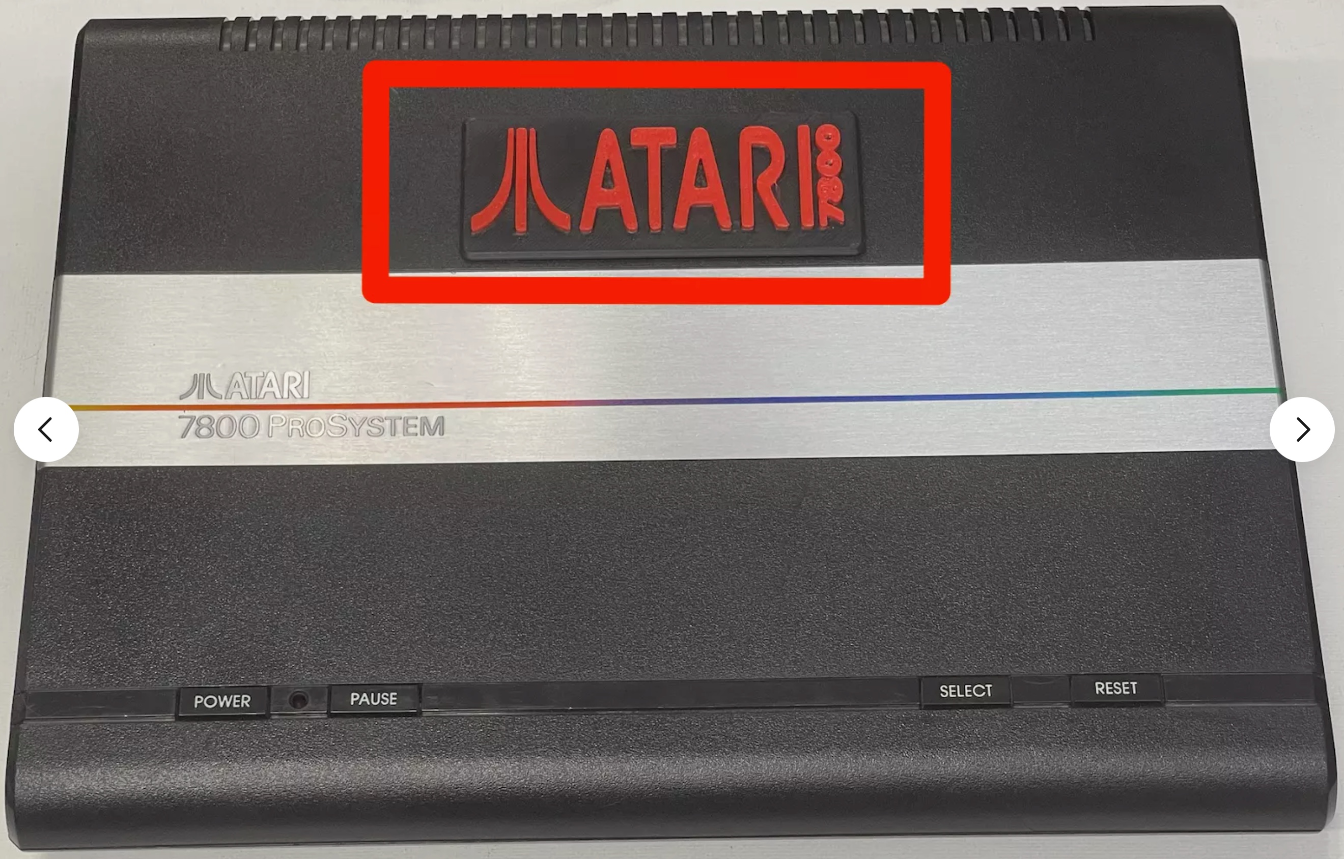 Atari 7800 Cartridge Slot Cover / Dust Cover Custom made 3D Printed