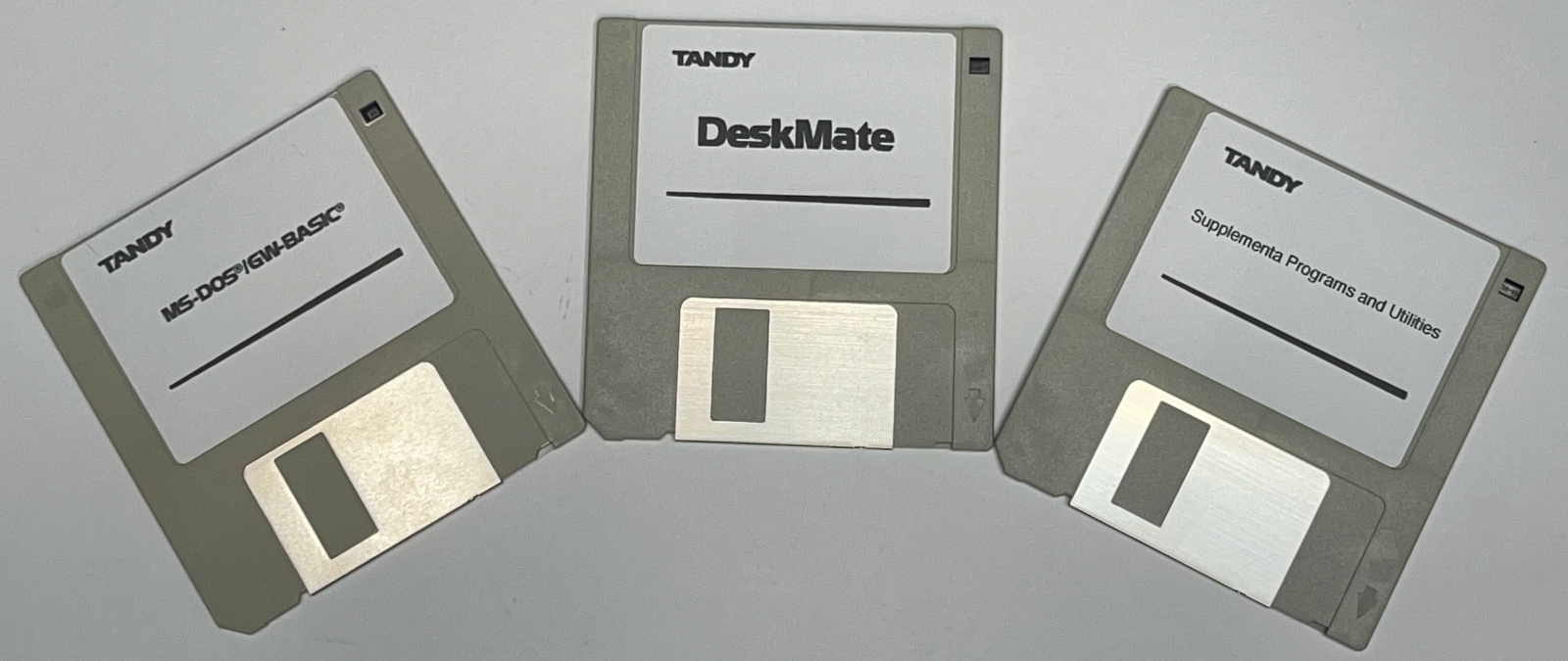 Tandy 1000 HX Boot system and Deskmate Disks / 3.5 Floppies Free Ship
