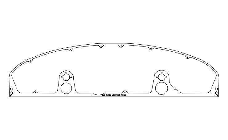 Cessna 170 B panel drawing
