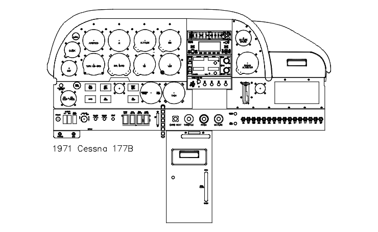 Cessna 177B (Cardinal) panel