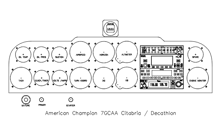 Citabria / Decathlon panel CAD drawing