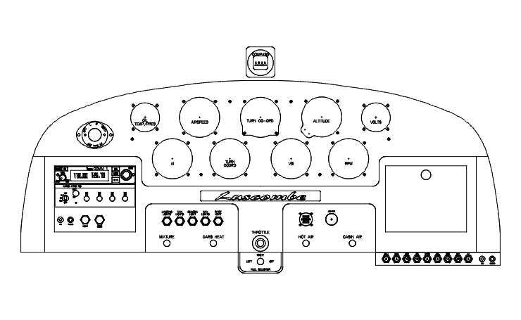 Luscombe 8 panel CAD drawing