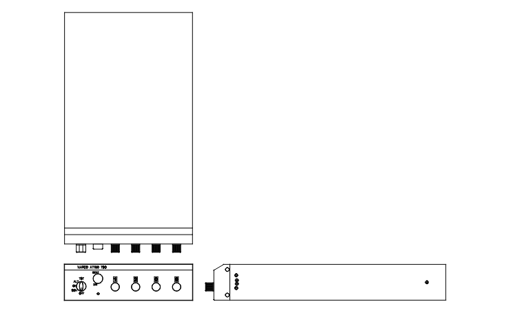 Narco AT 150 Transponder CAD drawing