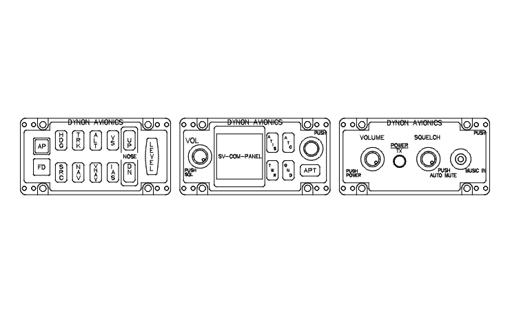 RV-8 panel CAD drawing