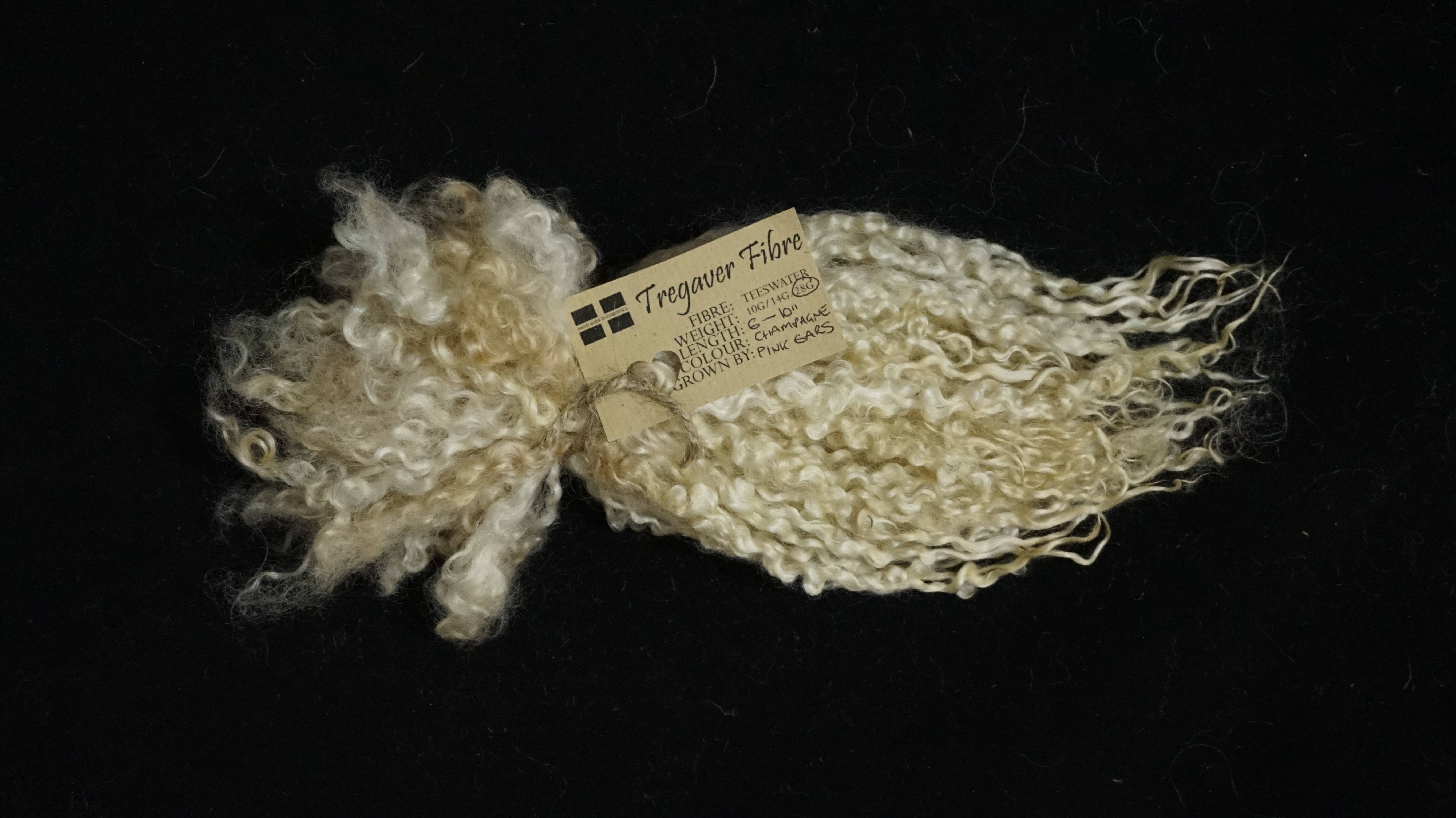 Light or Bright pink dip curly wool ringlets