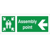 Buy and Save on Assembly Point Arrow Left Sign. Best Prices on Rainbow ...