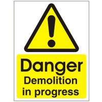 Buy and Save on Danger Demolition in Progress Sign. Best Prices on ...