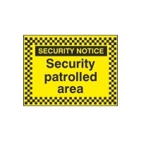 Buy and Save on Security Patrolled Area Sign. Best Prices on Rainbow ...