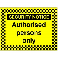 Buy and Save on Authorised Persons Only Sign. Best Prices on Rainbow ...