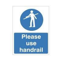 Buy and Save on Please use Handrail Sign. Best Prices on Rainbow Good ...