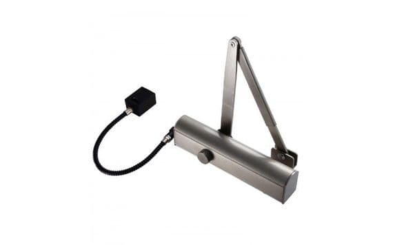 EDC4870 Electromagnetic 24v Hold Open/Swing Free Door Closer-Silver Finish