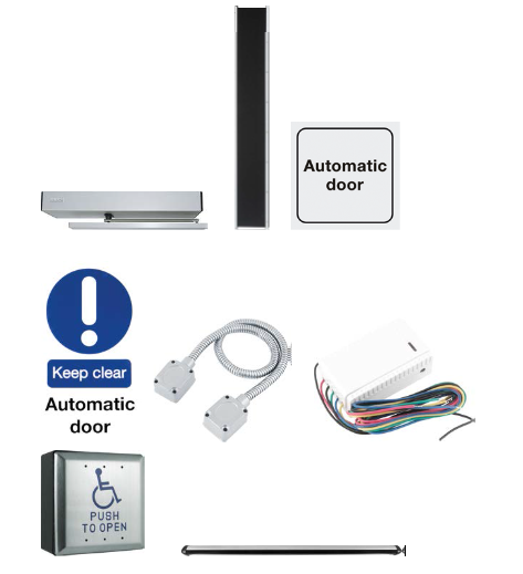 Automation Kit 24, Double Door Full Safety, Wireless Activation, Push ...