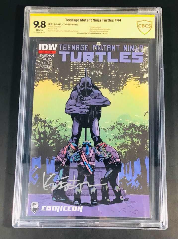 KEVIN EASTMAN SIGNED TMNT #44 MONTREAL COMICCON VARIANT CBCS 9.8 GRADED ...