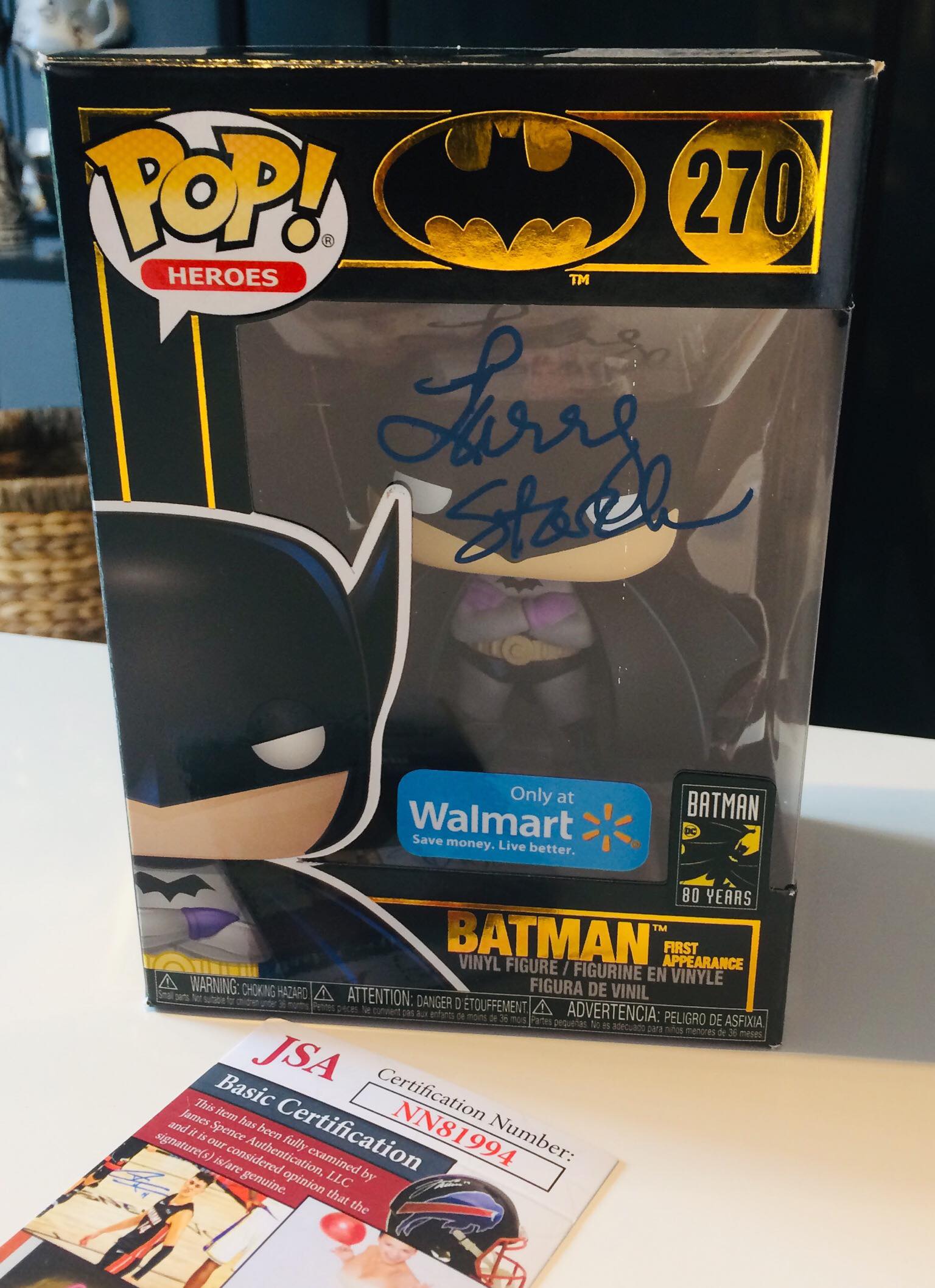 BATMAN 270 WALMART EXCLU SIGNED by LARRY STORCH and JSA CERTIFIED