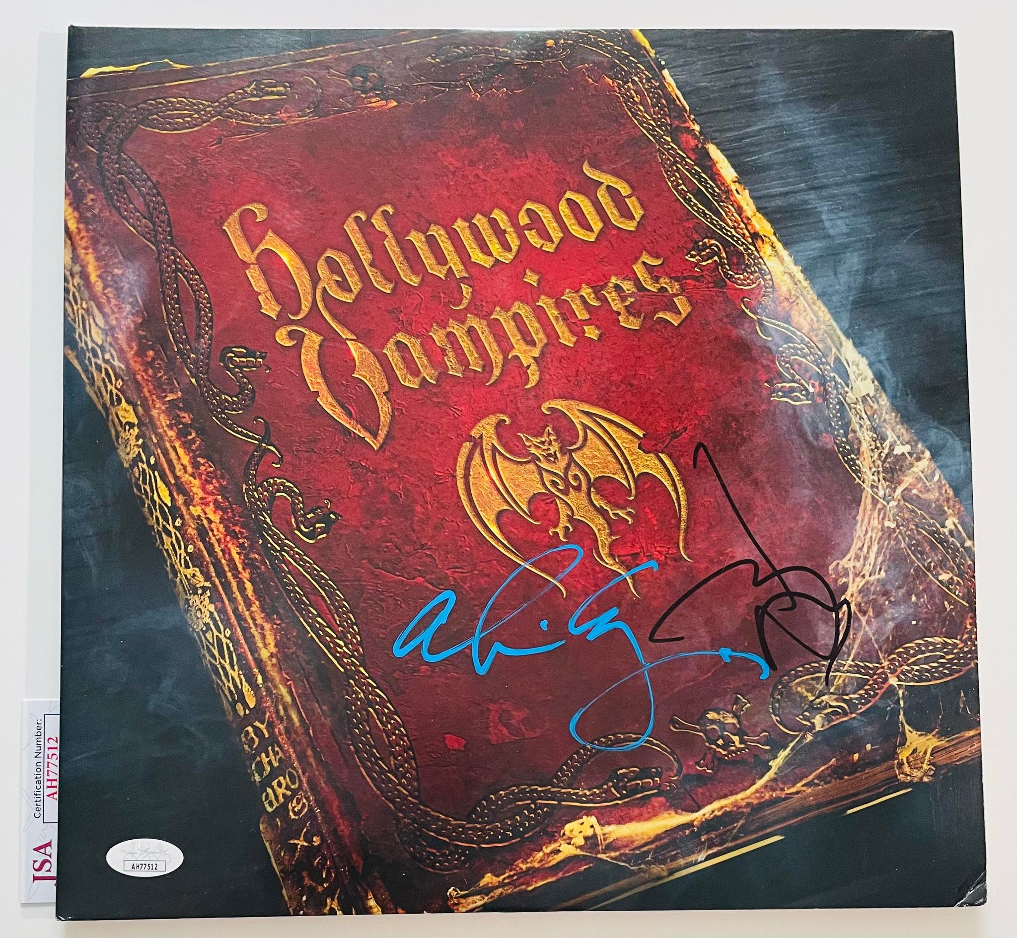 HOLLYWOOD VAMPIRES DOUBLE VINYL LP RECORD DOUBLE SIGNED by JOHNNY DEPP ...