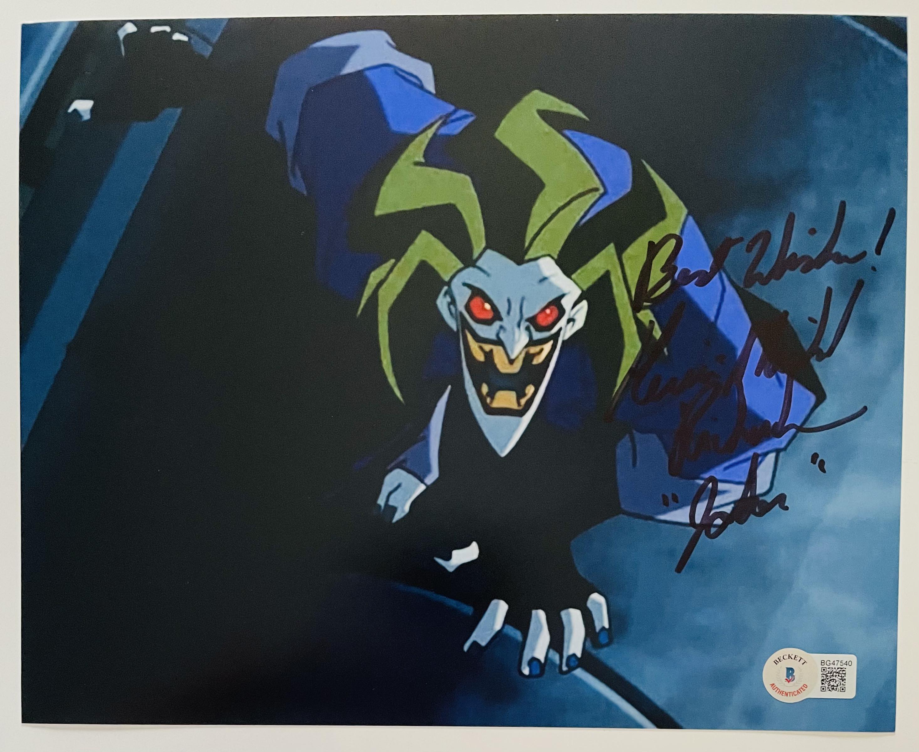 BATMAN THE ANIMATED SERIES 8x10 SIGNED by KEVIN MICHAEL RICHARDSON w ...