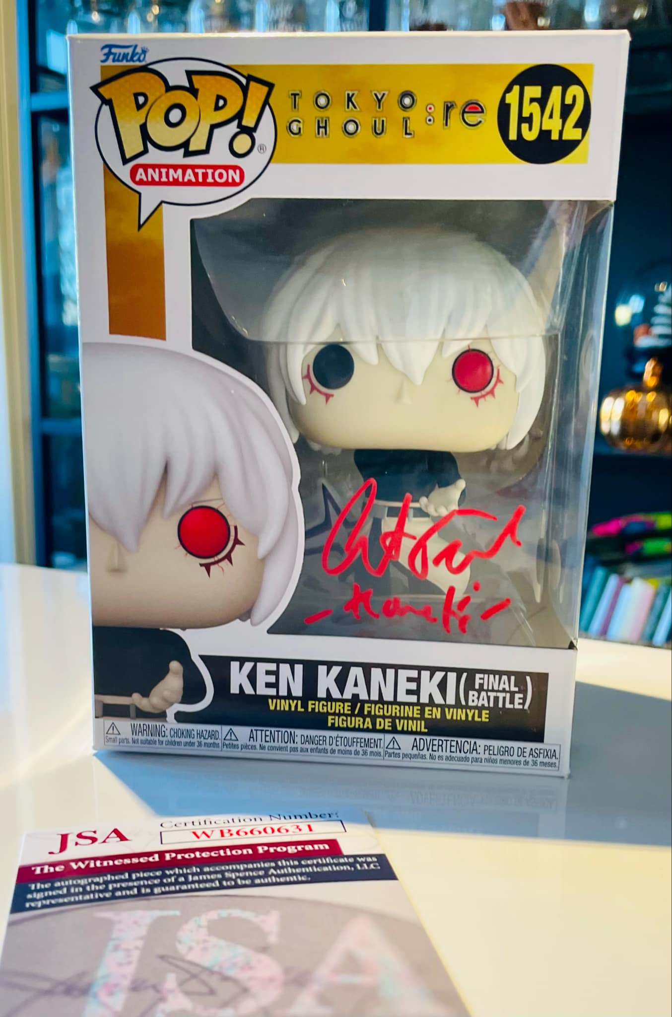 TOKYO GHOUL KEN KANEKI FINAL BATTLE 1542 SIGNED by AUSTIN TINDLE w/insc ...