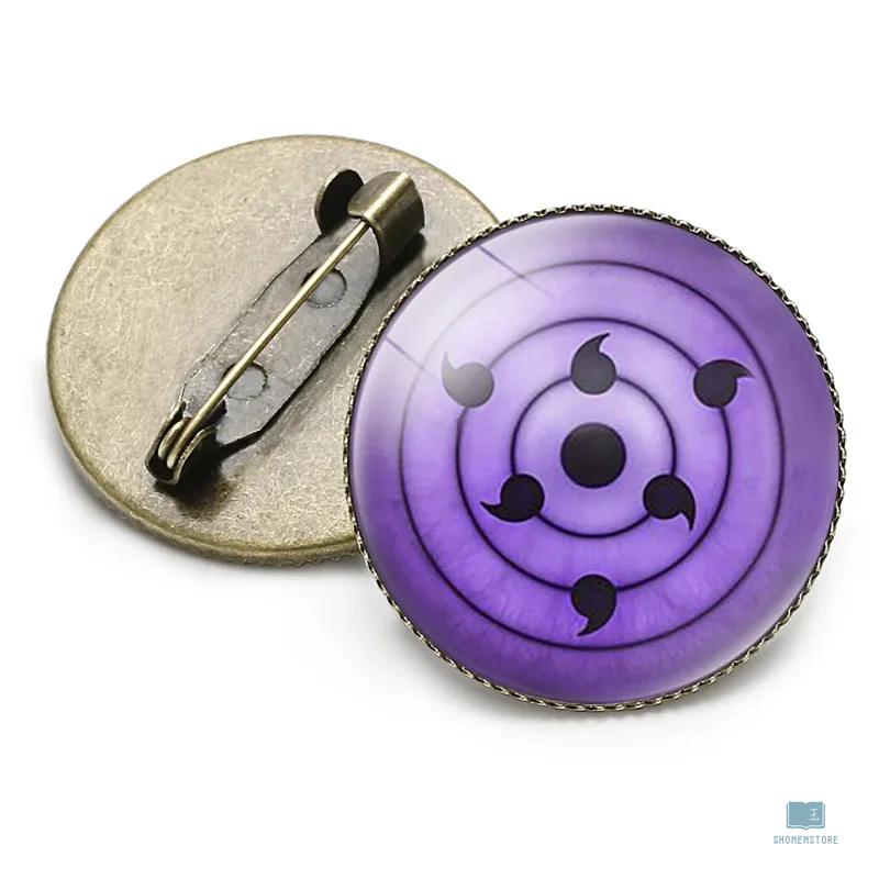 Naruto Sharingan Akatsuki Brooch Pin Badge