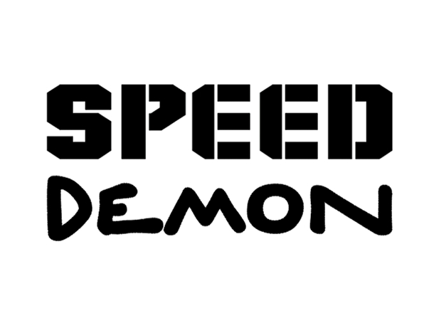 Speed Demon Sticker