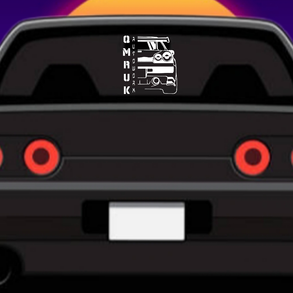 Qmruk AutoWorX Nissan Skyline R34 Large Sticker