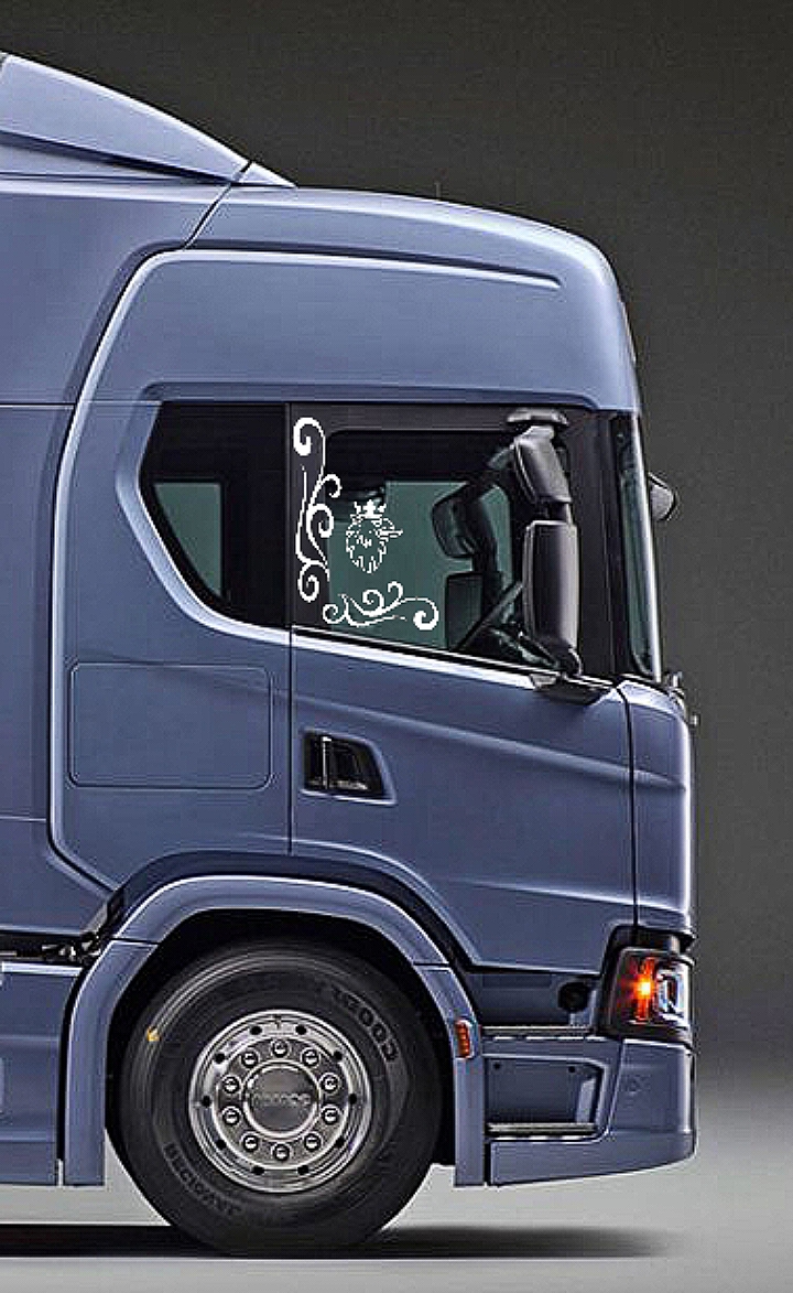 Scania Corner Logo Sticker - Single Or Set