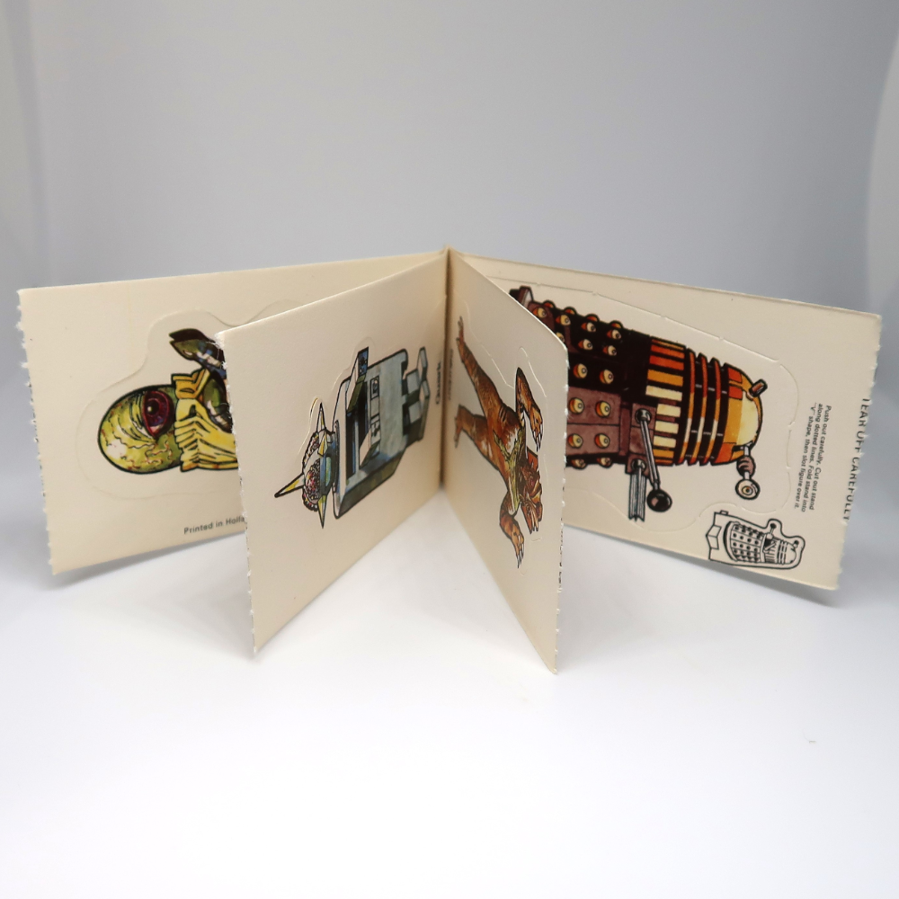 Weetabix Doctor Who Character Stand Up Figure Cards Still Attached 1975