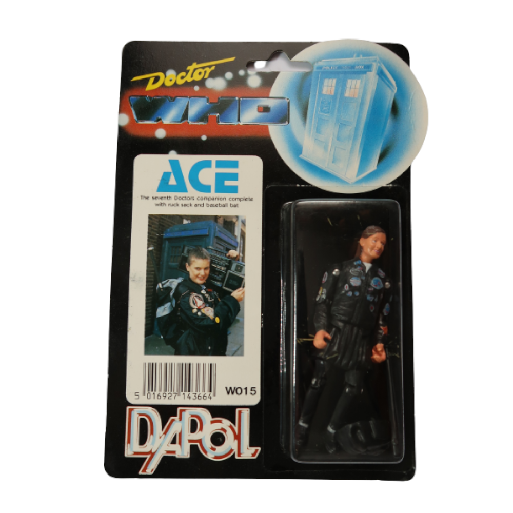 Vintage Dapol Doctor Who Ace Figure 1987 MOC Black Carded