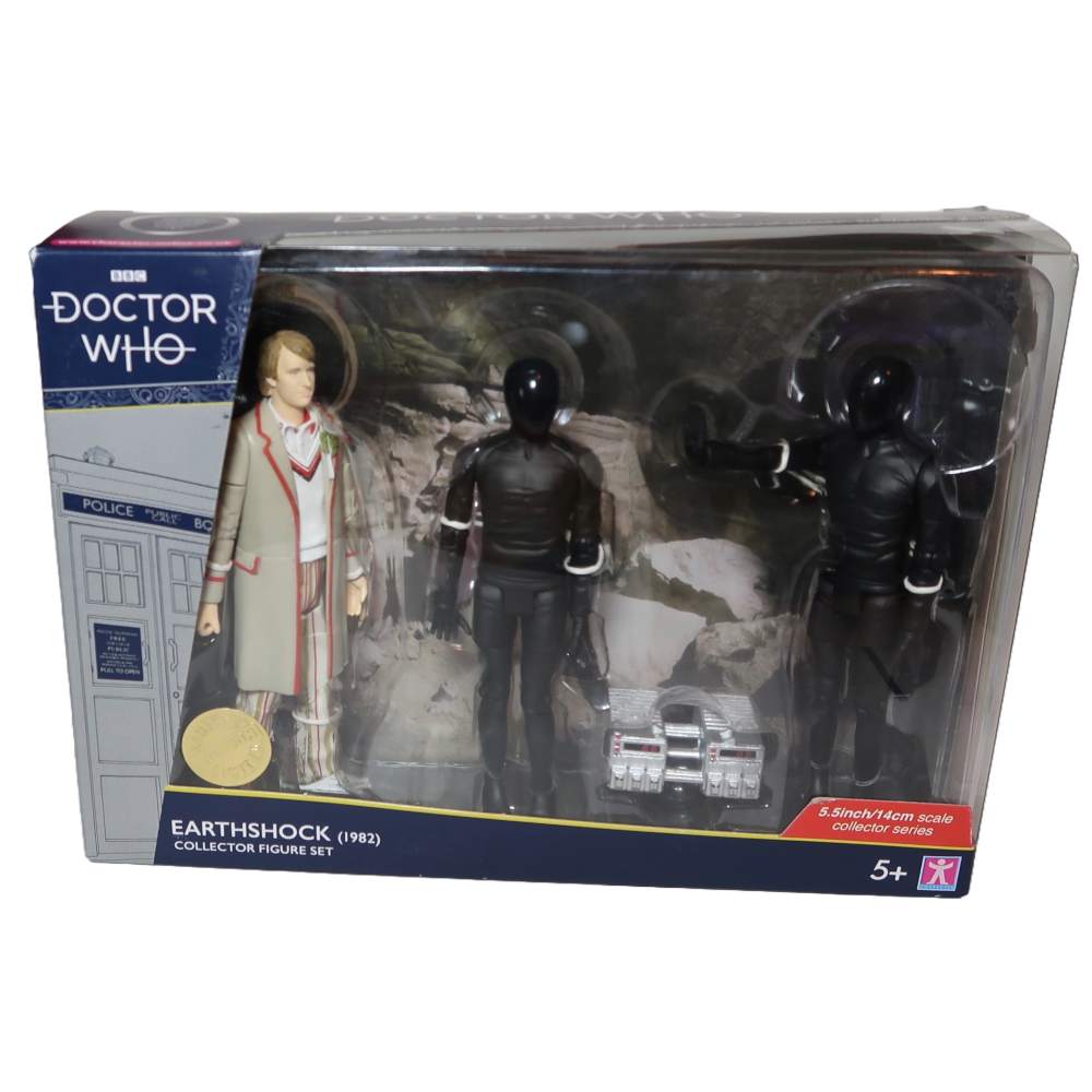 Doctor Who Earthshock B&M Collector Figure Set 5th Doctor Brand New ...