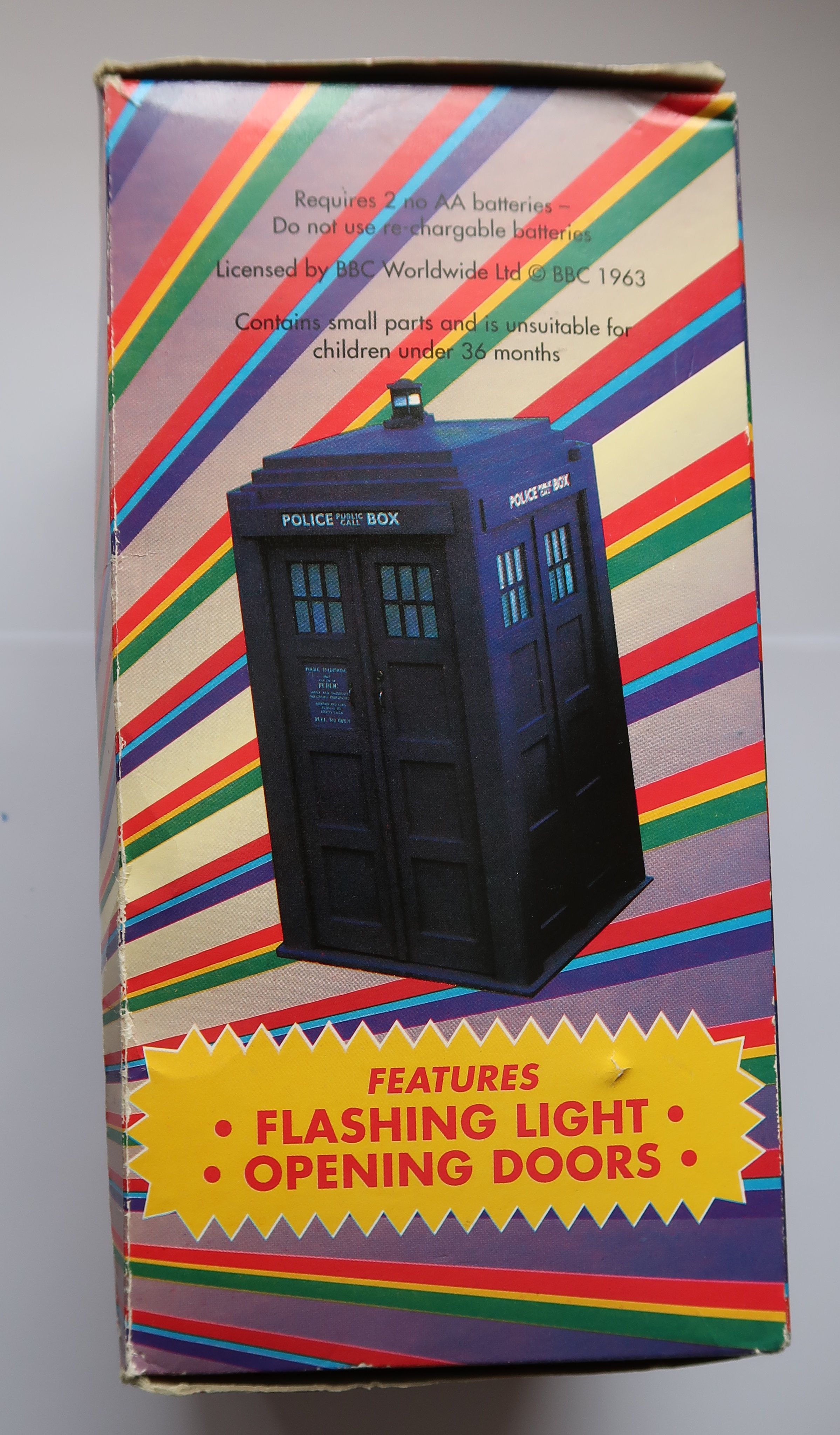Vintage Dapol Doctor Who Tardis 1987 Rainbow Box Only