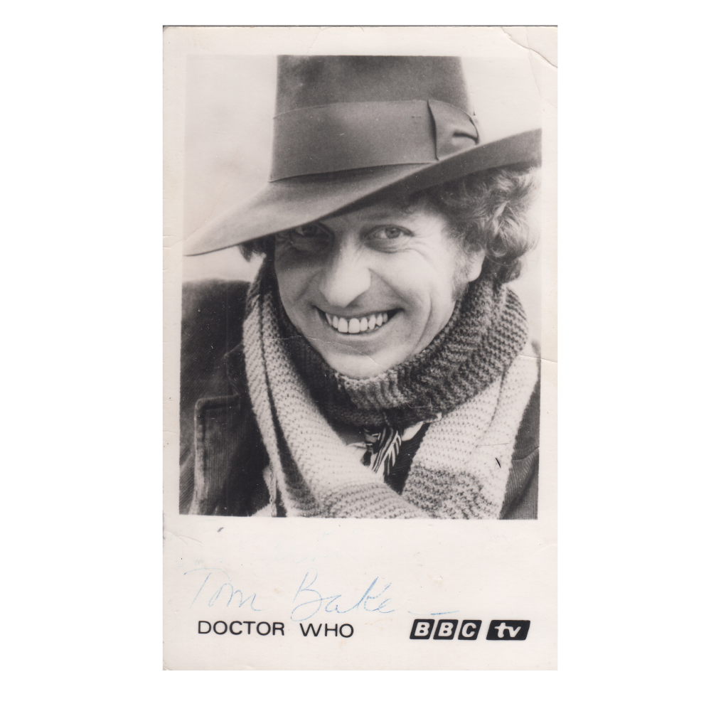 Tom Baker 1970s Original Signed BBC Official 4th Doctor Who Autograph ...