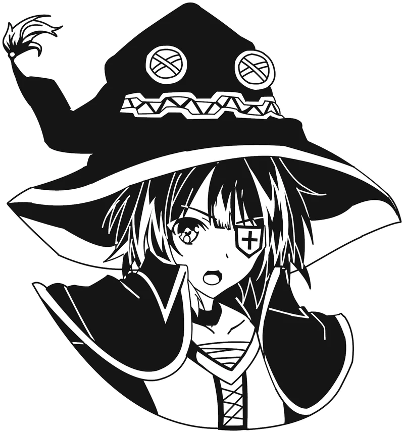 Konosuba Megumin anime Vinyl Decal sticker