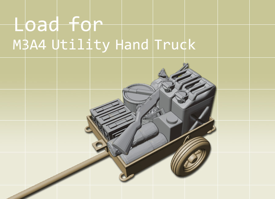 Load for M3A4 US Utility Hand Cart