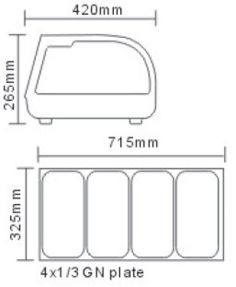 Sushi Case | Sushi Refrigerator | Sushi Display Case | Mini Showcase