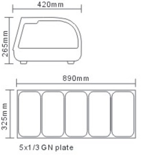 Sushi Case | Sushi Refrigerator | Sushi Display Case | Mini Showcase