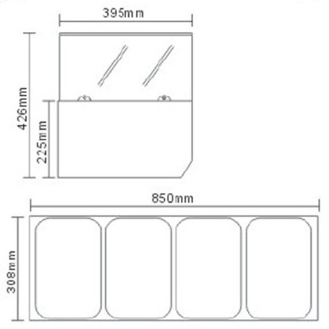 Salad Bar Equipment For Showcase | Mini Salad Showcase