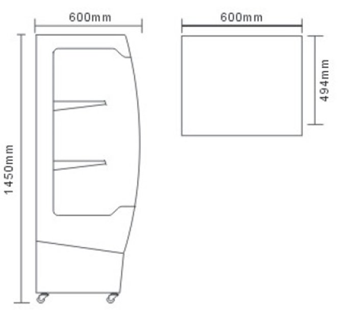 Dry Bakery Display Cases, Non-Refrigerated Food Display | Hot Food ...