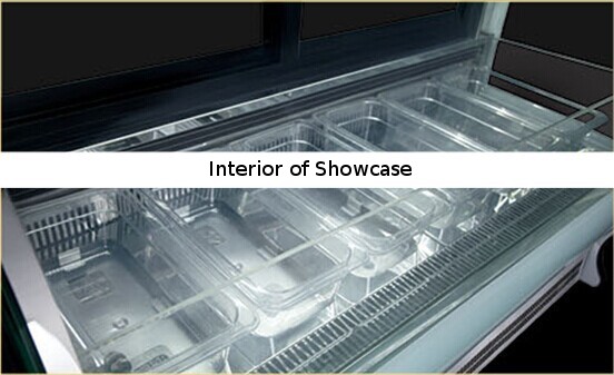 Small Gelato Ice cream Display Showcase | Quality Mini Cabinets China ...