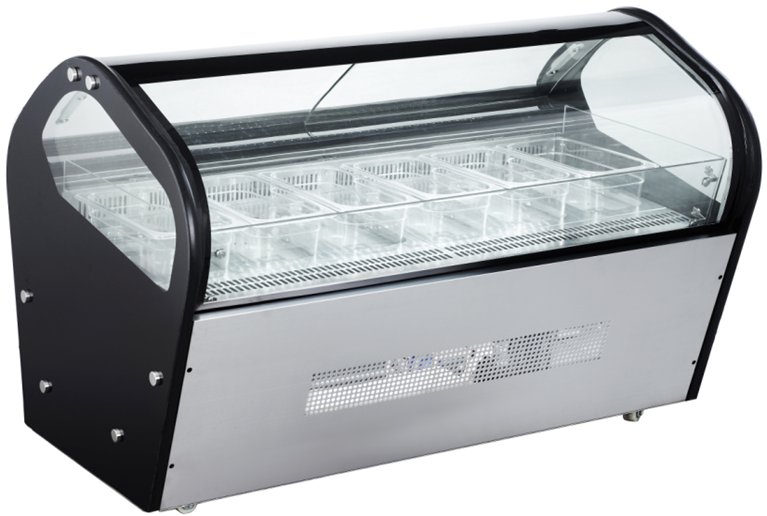 Italian Style Gelato Display Showcase | Quality Mini Cabinets China ...