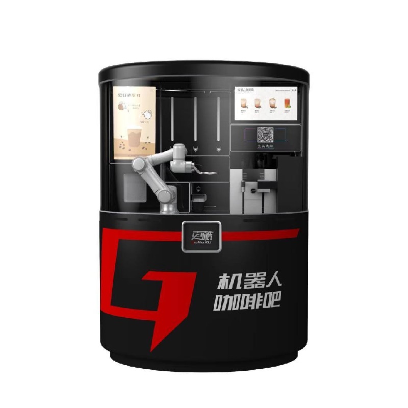 Coffee by a Robot Barista Becoming in Reality