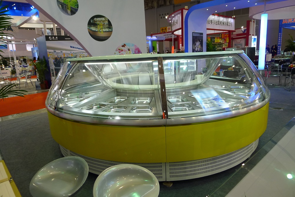 Round Ice Cream Showcase | Gelato Ice Cream Equipment