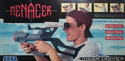 Official Sega Mega Drive Menacer Gun with 6 in 1 Game - Used