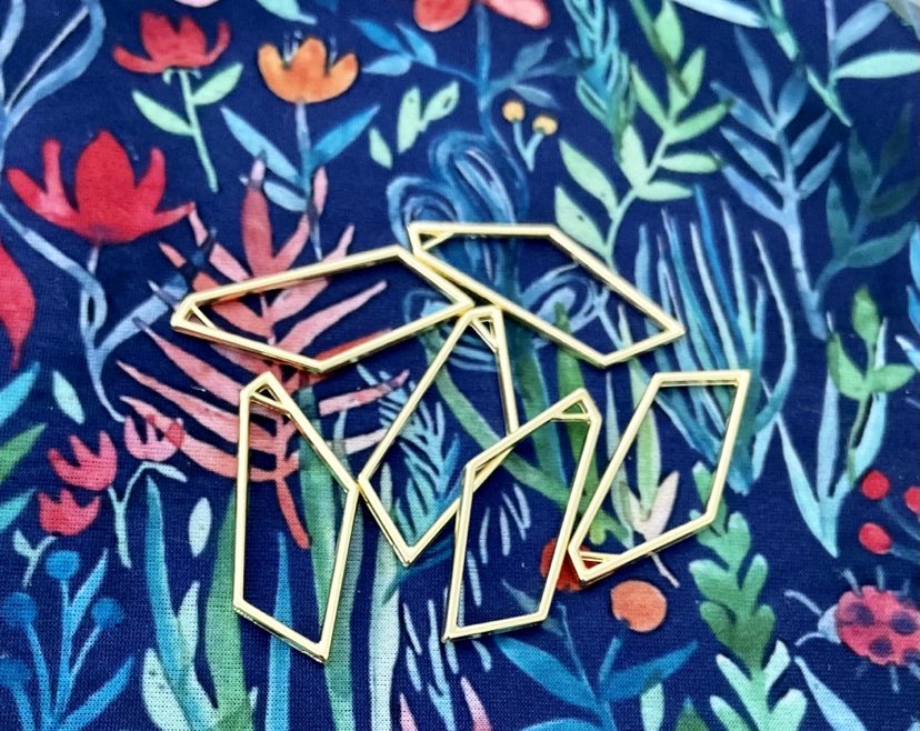 GEOMETRIC OPEN BEZEL PAIR