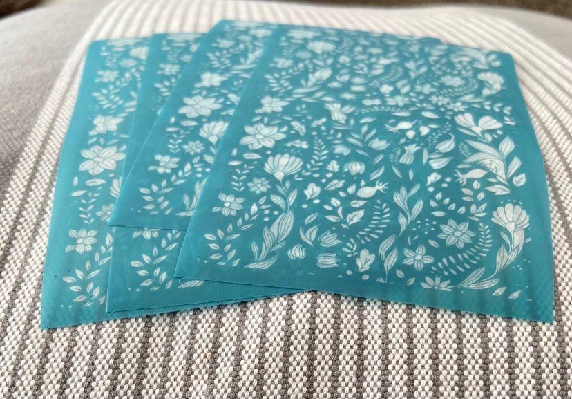 SILK SCREEN FLOWER ELEMENTS
