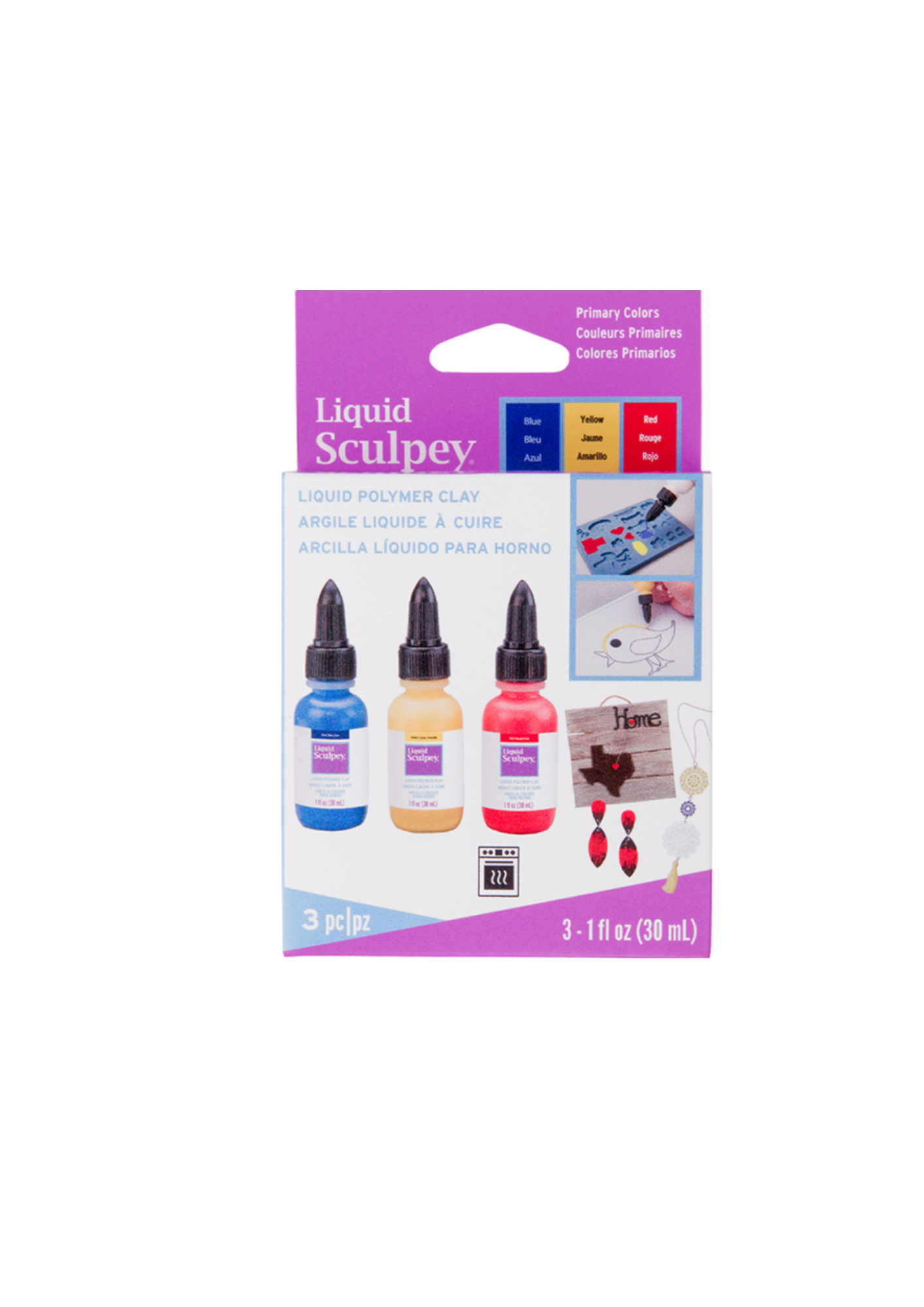 SCULPEY LIQUID CLAY 3 PK