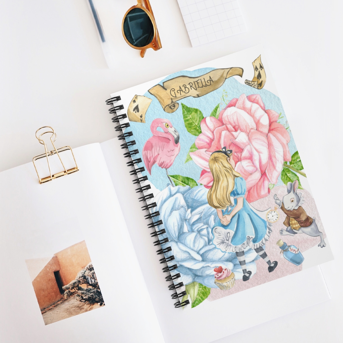 A5 ALICE IN WONDERLAND PERSONALISED NOTEBOOK