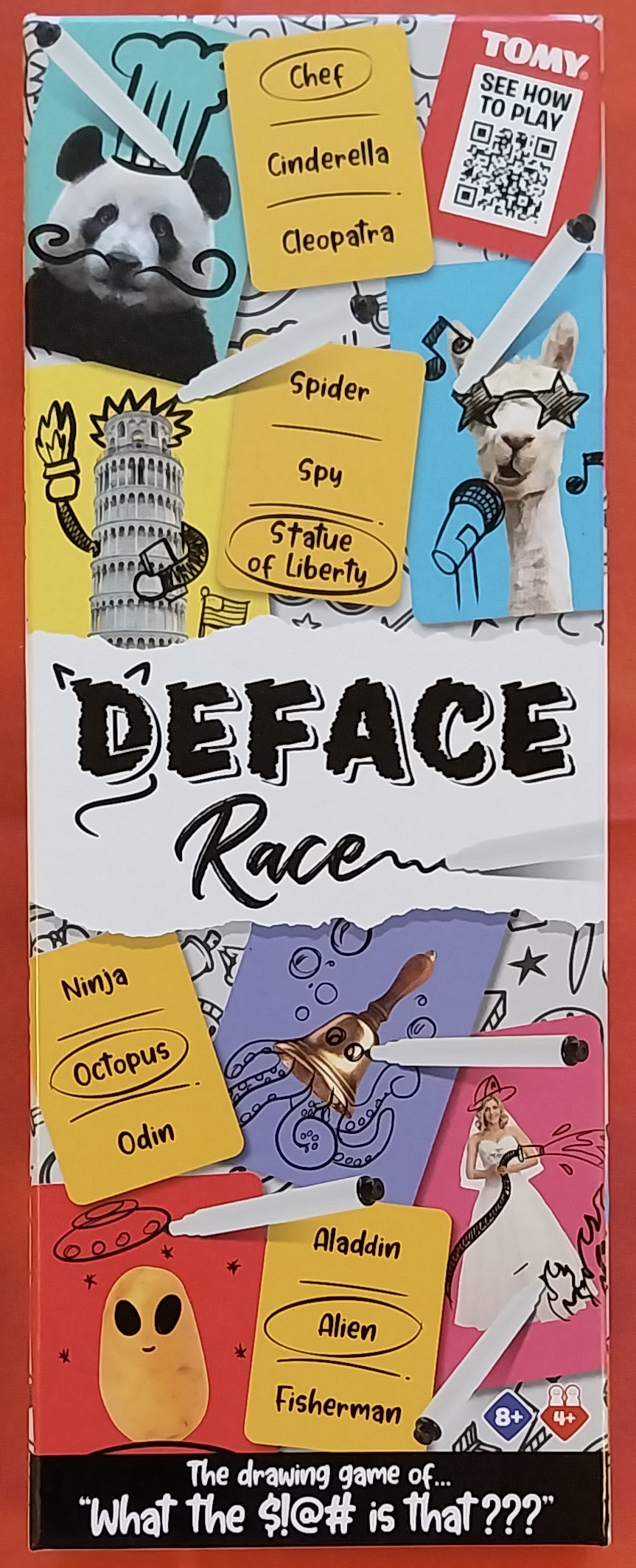Tomy Deface Race Drawing Game COMPLETE