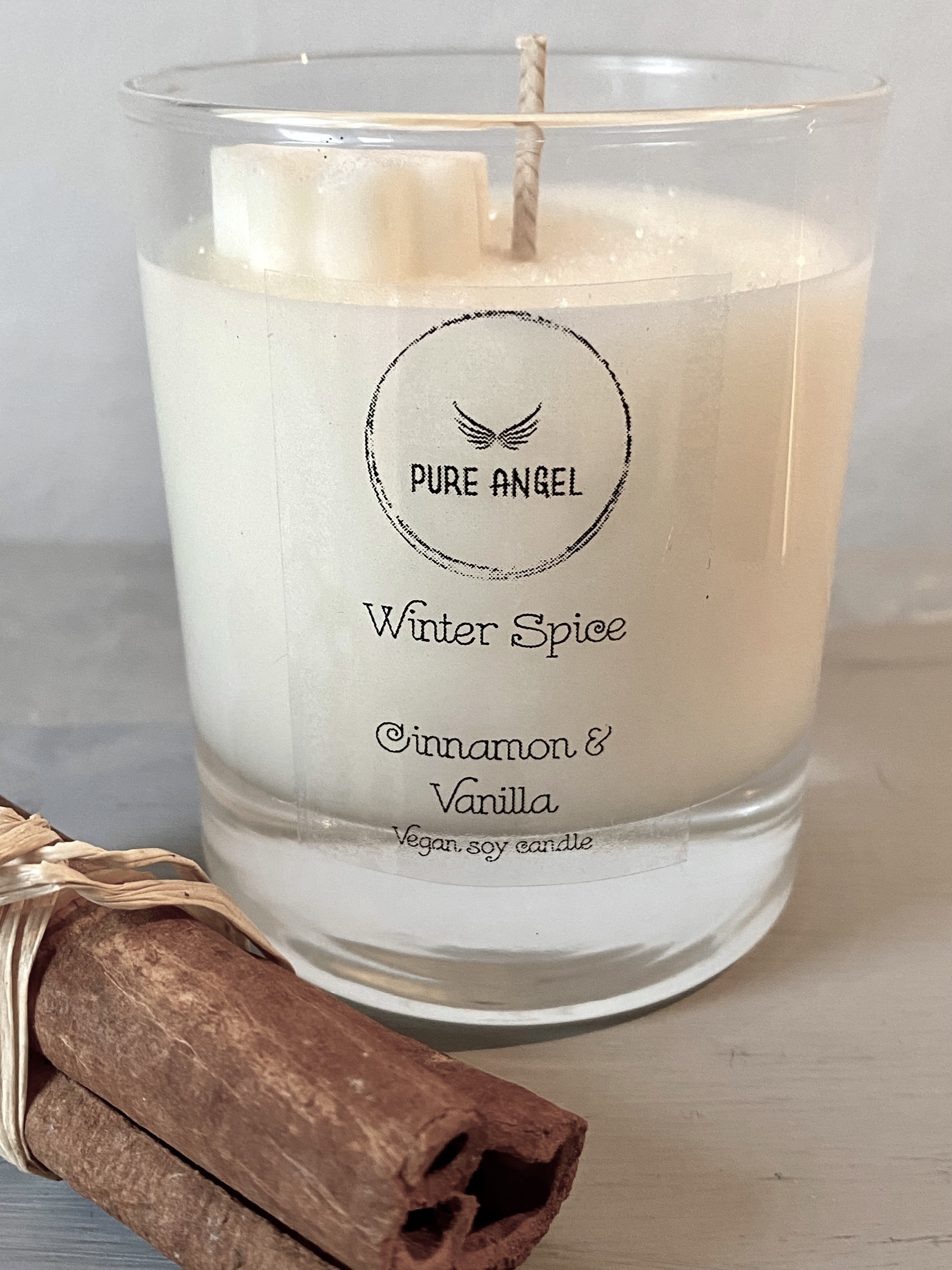 Winter Spice, Cinnamon and Vanilla Candle