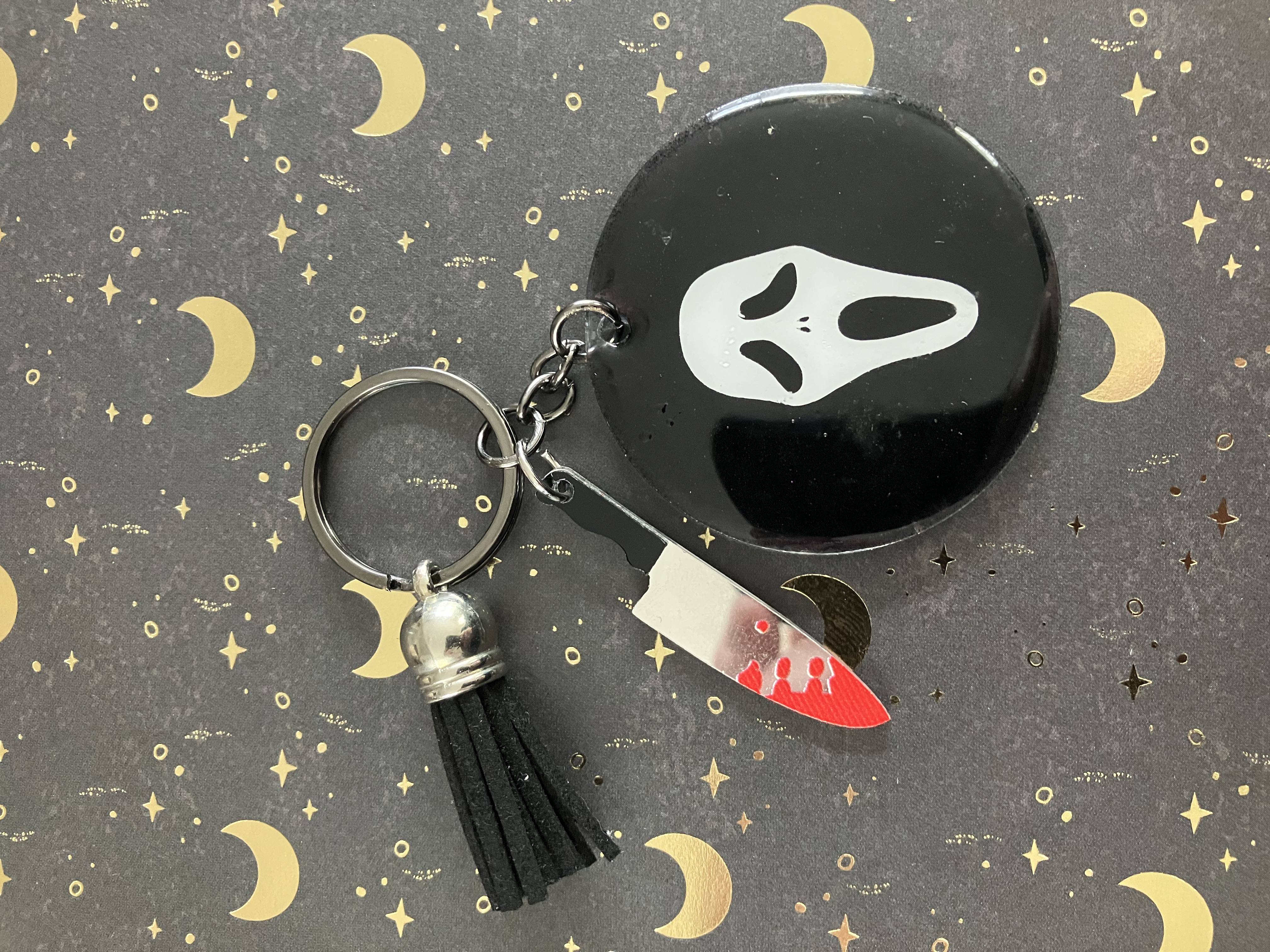 Ghostface Scream Keychain